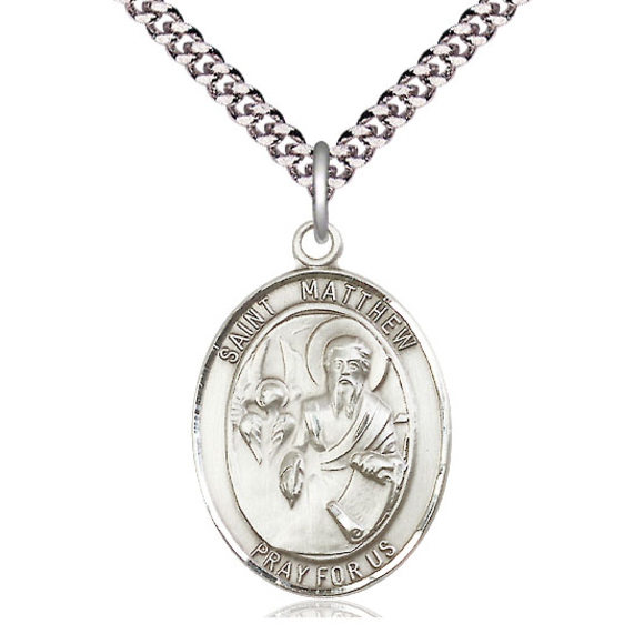 Hail MaryGifts | Jewelry | St Matthew The Apostle Oval Patron Series ...